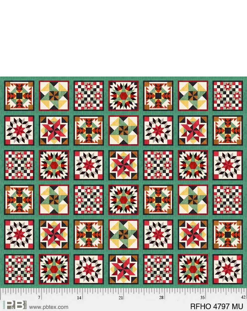 Rooster Farm House Quilt Block Print | QUILT STITCHES - Beatrice, Nebraska