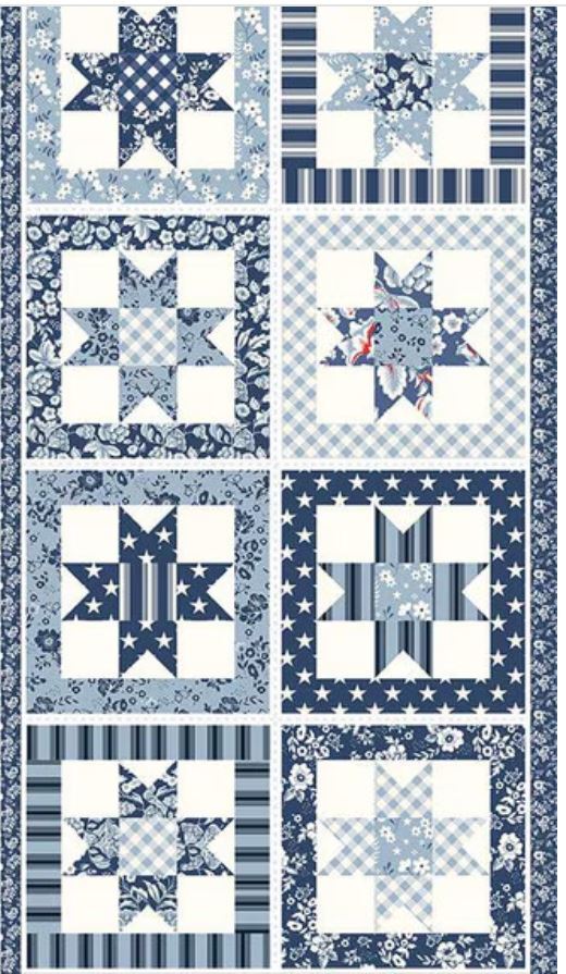 Freedom Garden - Star Panel | QUILT STITCHES - Beatrice, Nebraska